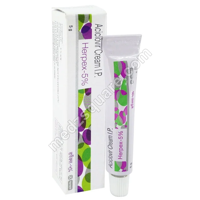 Herpex Cream | Aciclovir/Acyclovir | 20% OFF | Free Shipping