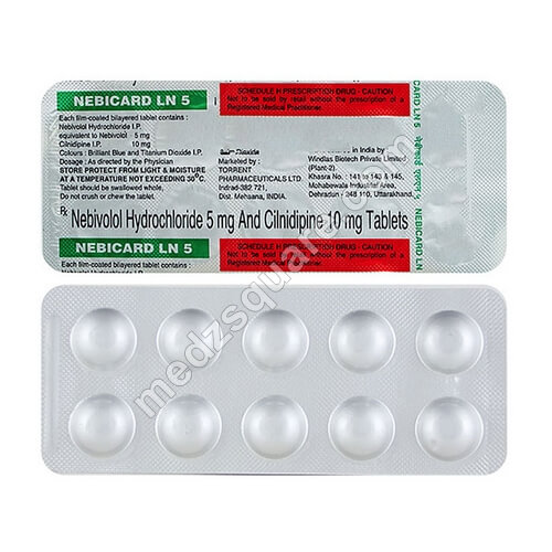 Buy Nebicard LN 5 - Useful tablet for High blood pressure